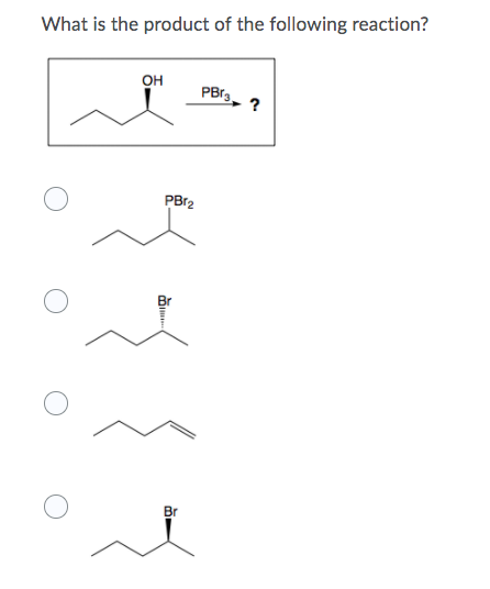 Solved What is the product of the following reaction? PBI2 | Chegg.com