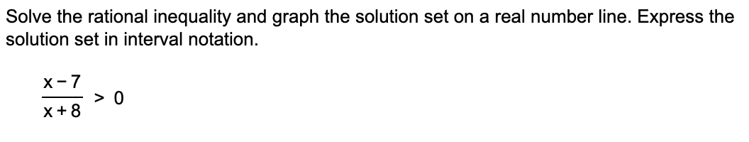 Solved Solve The Rational Inequality And Graph The Solution 2646