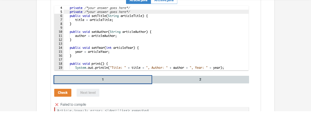 In The Class Definition Initialize The Private 