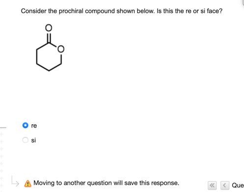 Solved Consider the prochiral compound shown below. Is this | Chegg.com