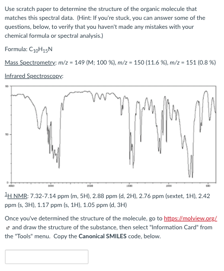 Use scratch paper to determine the structure of the | Chegg.com