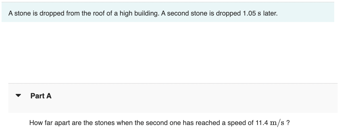 Solved A stone is dropped from the roof of a high building. | Chegg.com