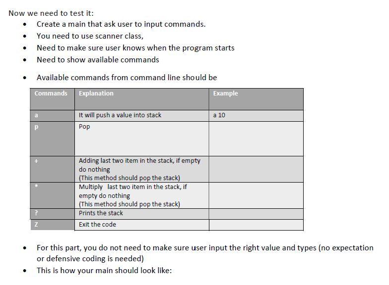 Solved We Will Implement A Program That Will Use Stack To Do
