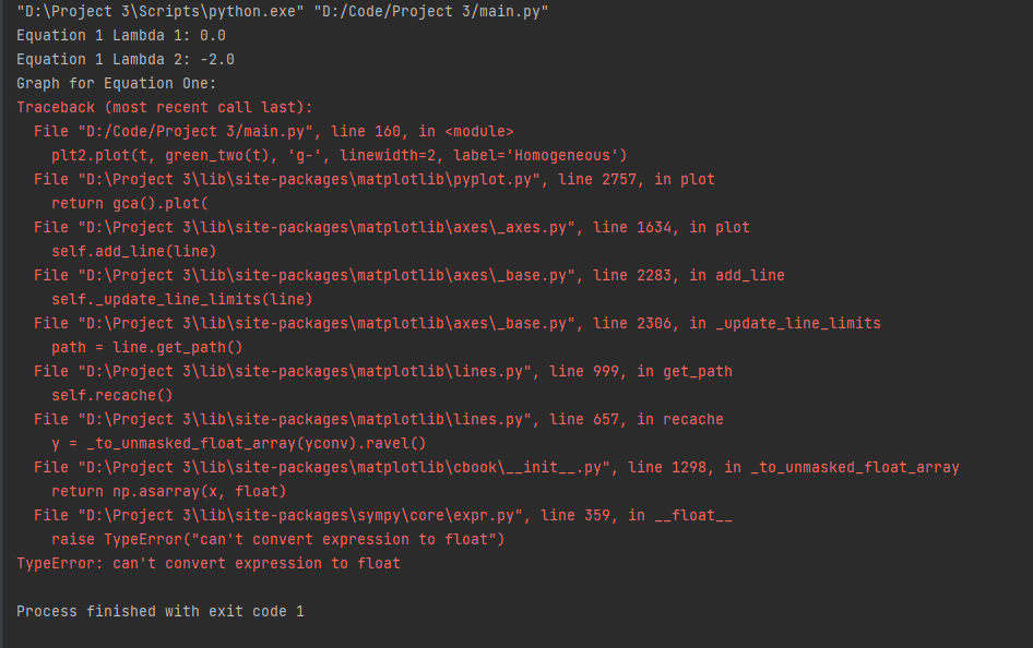 Solved I am getting an error when running my python code | Chegg.com