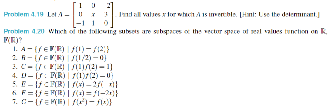 Solved Roblem 419 Let A⎣⎡10−10x1−230⎦⎤ Find All Values X 