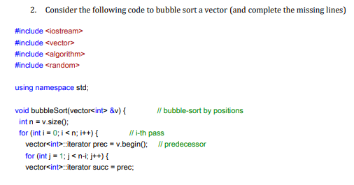 Solved Iterators 1 Run The Following Code And Make Sure You 0519
