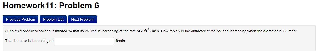 Solved Homework11: Problem 6 Previous Problem Problem List | Chegg.com