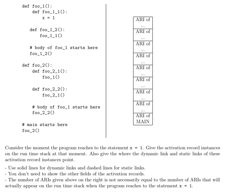 Solved Consider the following Python program, where we have | Chegg.com