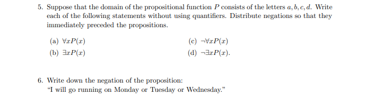 Solved 5. Suppose that the domain of the propositional | Chegg.com