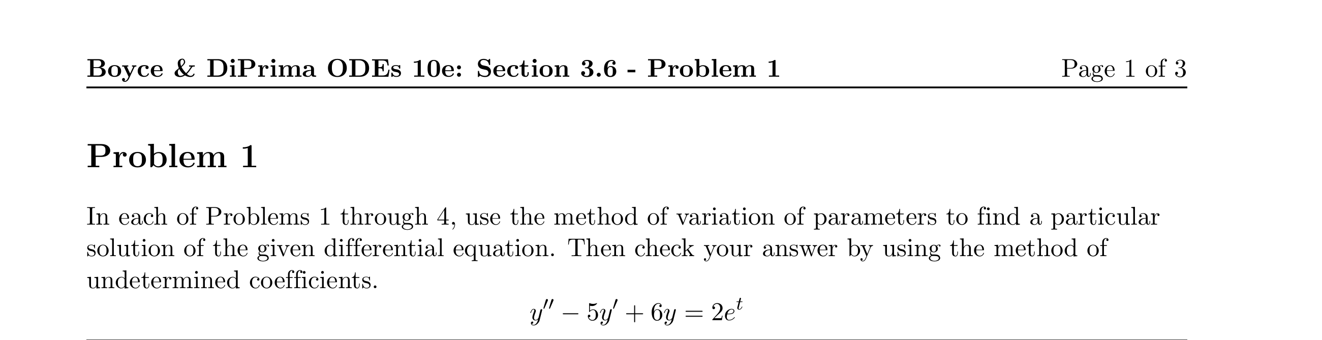 Solved Problem 1In ﻿each of ﻿Problems 1 ﻿through 4, ﻿use the | Chegg.com