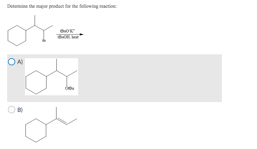 Solved Determine the major product for the following | Chegg.com