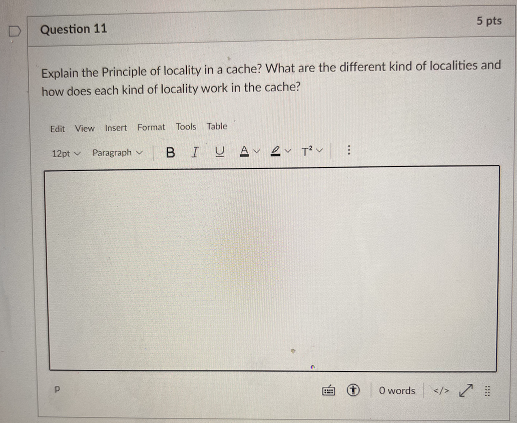 Solved Explain the Principle of locality in a cache? What | Chegg.com