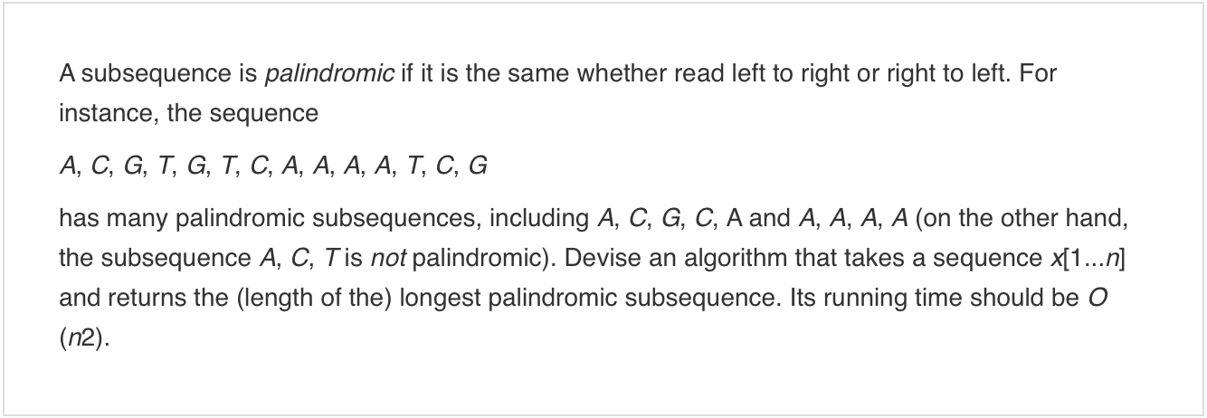 A subsequence is palindromic if it is the same | Chegg.com