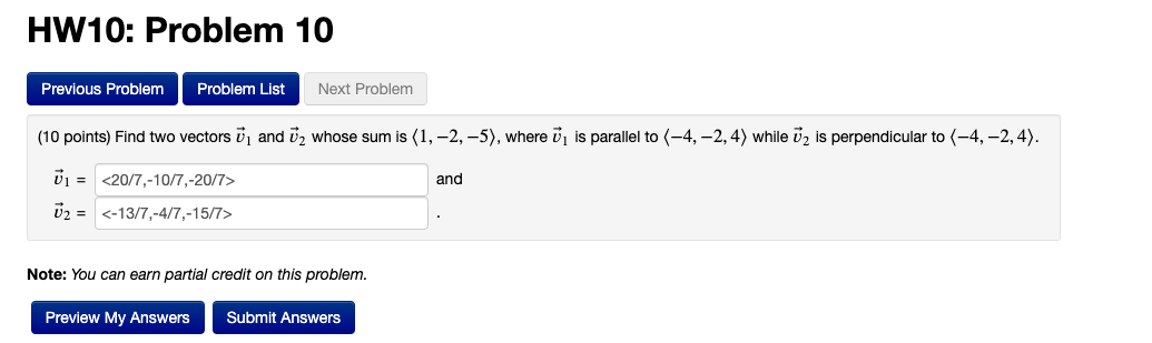 Solved Hw10 Problem 10 Previous Problem Problem List Next 0281