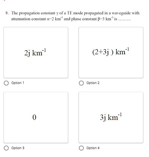Solved 8. The propagation constant y of a TE mode propagated | Chegg.com