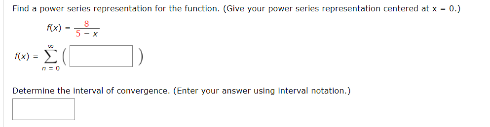 Solved Find a power series representation for the function. | Chegg.com