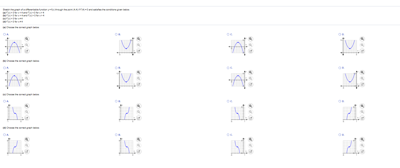 Solved Sketch the graph of a differentiable function y=f(x) | Chegg.com