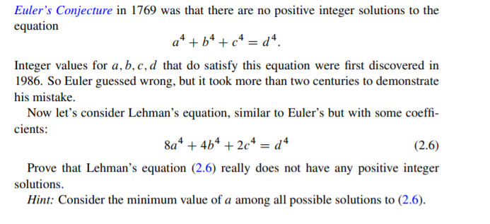 Solved Euler's Conjecture in 1769 was that there are no | Chegg.com