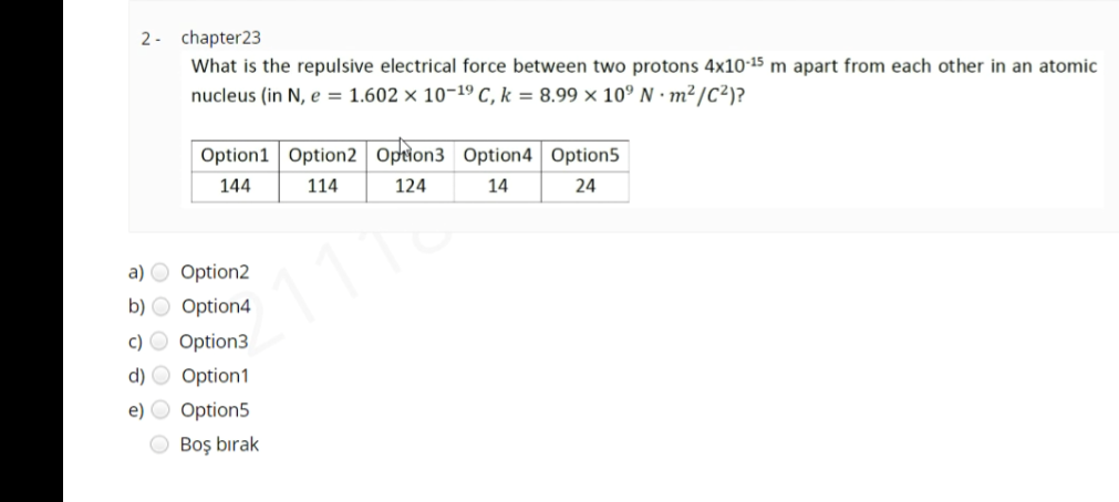 Solved What is the repulsive electrical force between two | Chegg.com