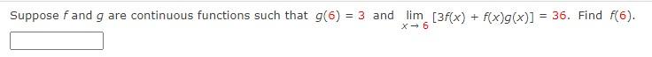 Solved Suppose fand g are continuous functions such that | Chegg.com