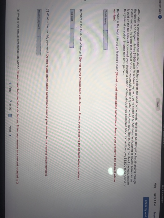 Solved Unit 2 Problem Set oblem Set 0 Help Save & Exit Subm | Chegg.com