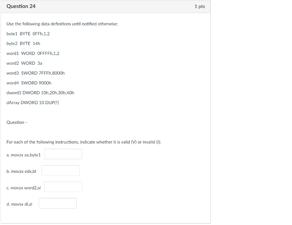 Solved Use the following data definitions until notified | Chegg.com