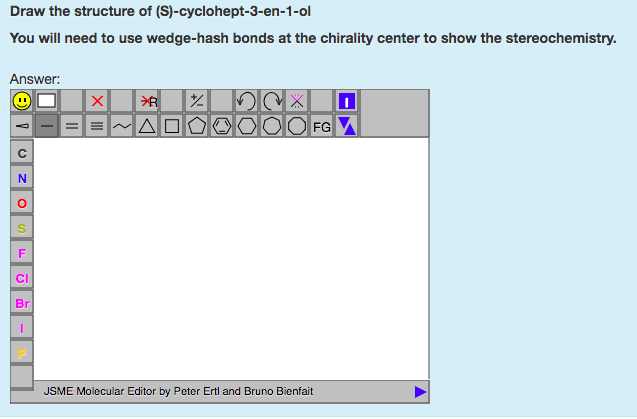 Solved Draw the structure of (S)-cyclohept-3-en-1-ol You | Chegg.com