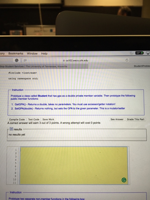 Solved Include Using Namespace Std Prototype 