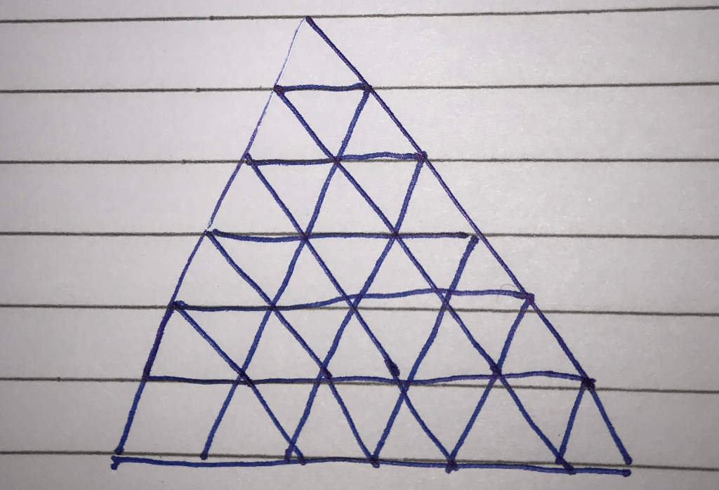 Solved Consider a triangular grid like the one shown below, | Chegg.com