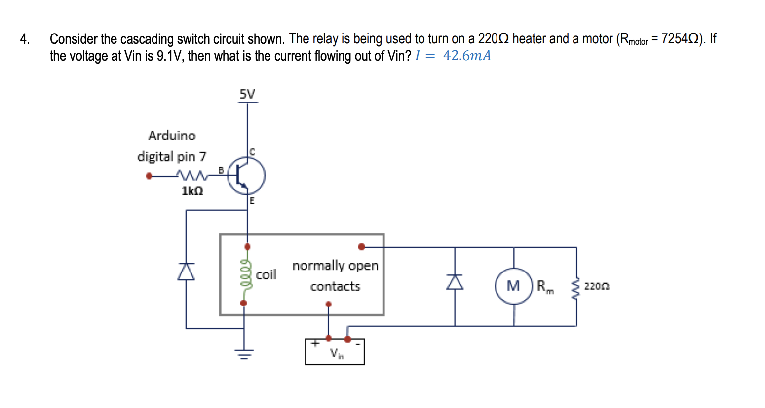 Solved 4. Consider the cascading switch circuit shown. The | Chegg.com