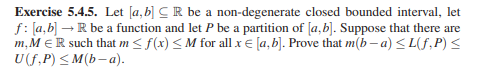 Solved Exercise 5.4.5. Let [a,b]⊆R be a non-degenerate | Chegg.com