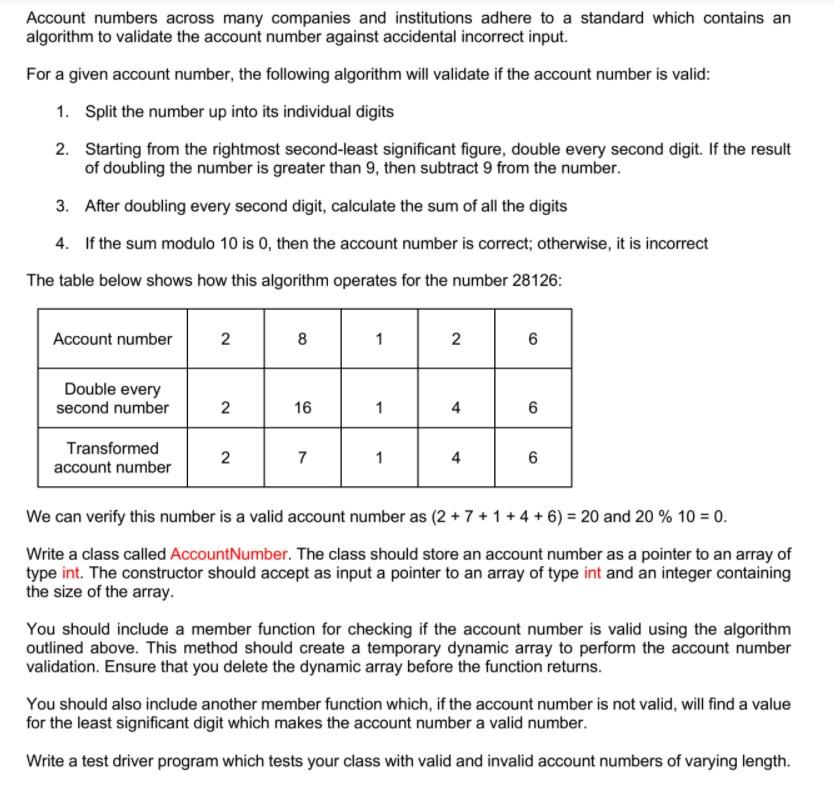 Account numbers across many companies and | Chegg.com