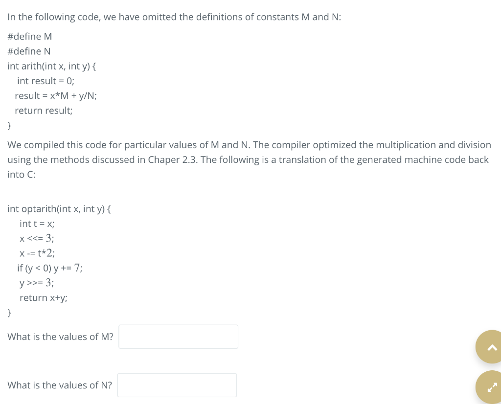 Solved In the following code, we have omitted the | Chegg.com