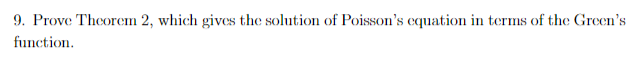 Solved 9. Prove Theorem 2, which gives the solution of | Chegg.com