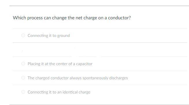 Solved Which process can change the net charge on a | Chegg.com