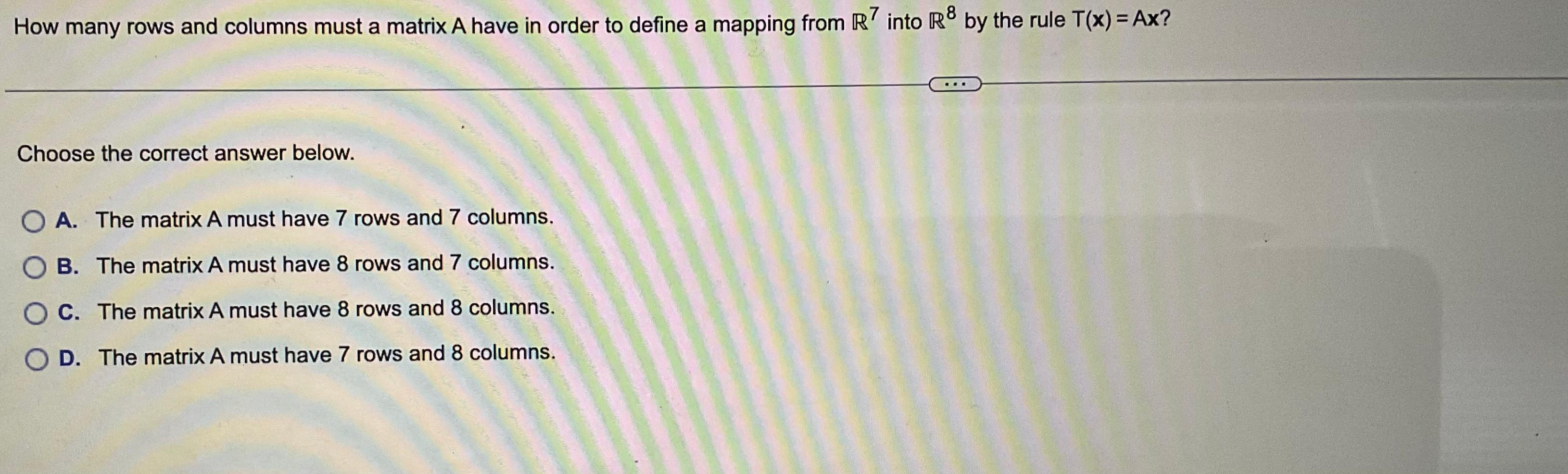 Solved Let A=[4004], and define T:R2→R2 by T(x)=Ax. Find the | Chegg.com