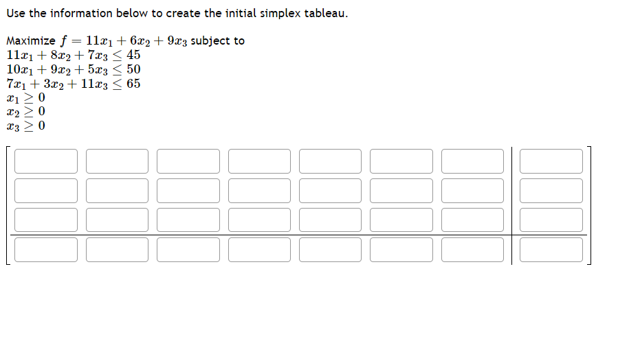 Solved Use the information below to create the initial | Chegg.com