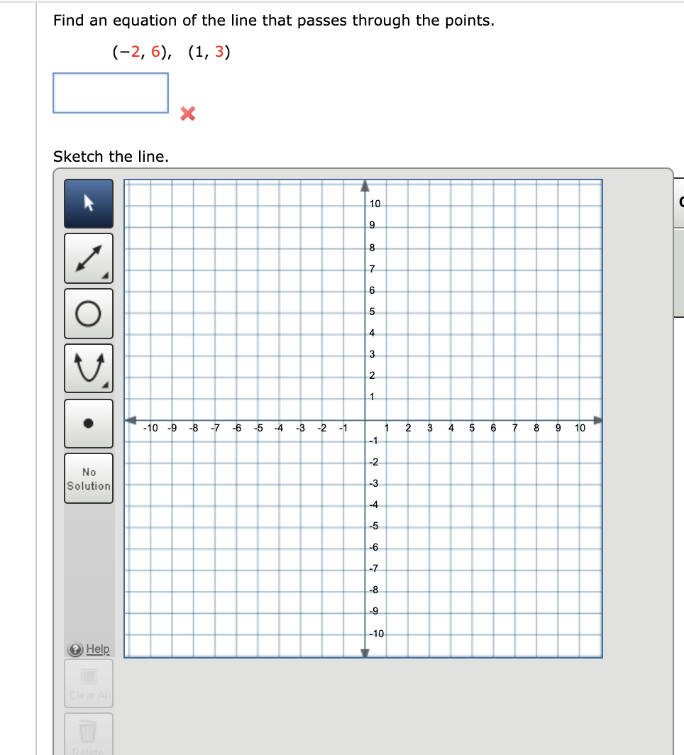 Solved Find an equation of the line that passes through the | Chegg.com