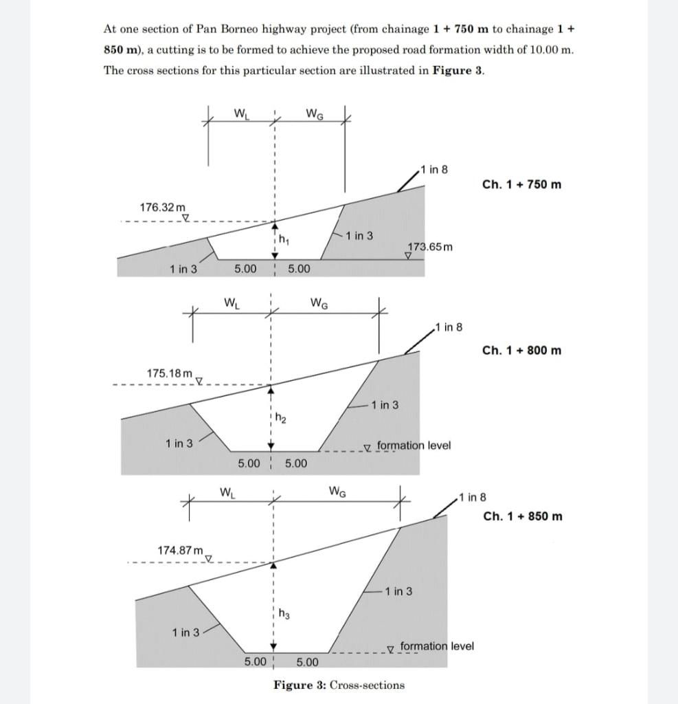 Solved At one section of Pan Borneo highway project (from | Chegg.com