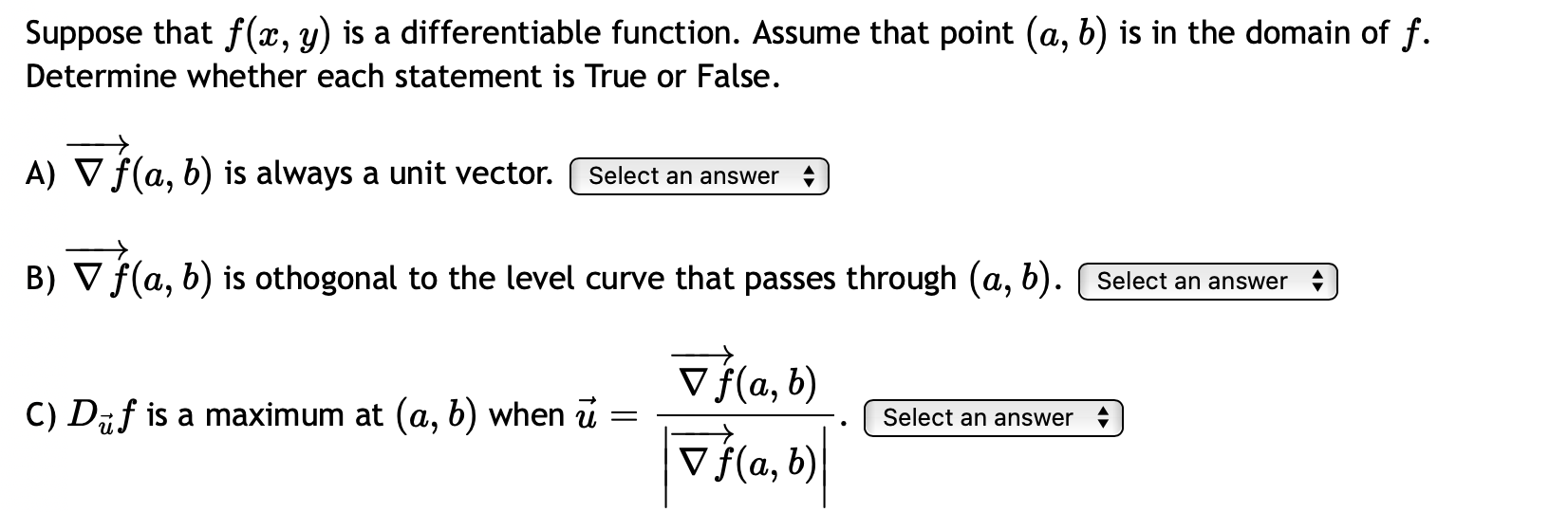 Solved a Suppose that f(x, y) is a differentiable function. | Chegg.com
