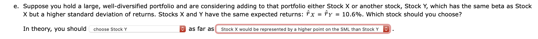 Characteristic Line and Security Market Line You are | Chegg.com
