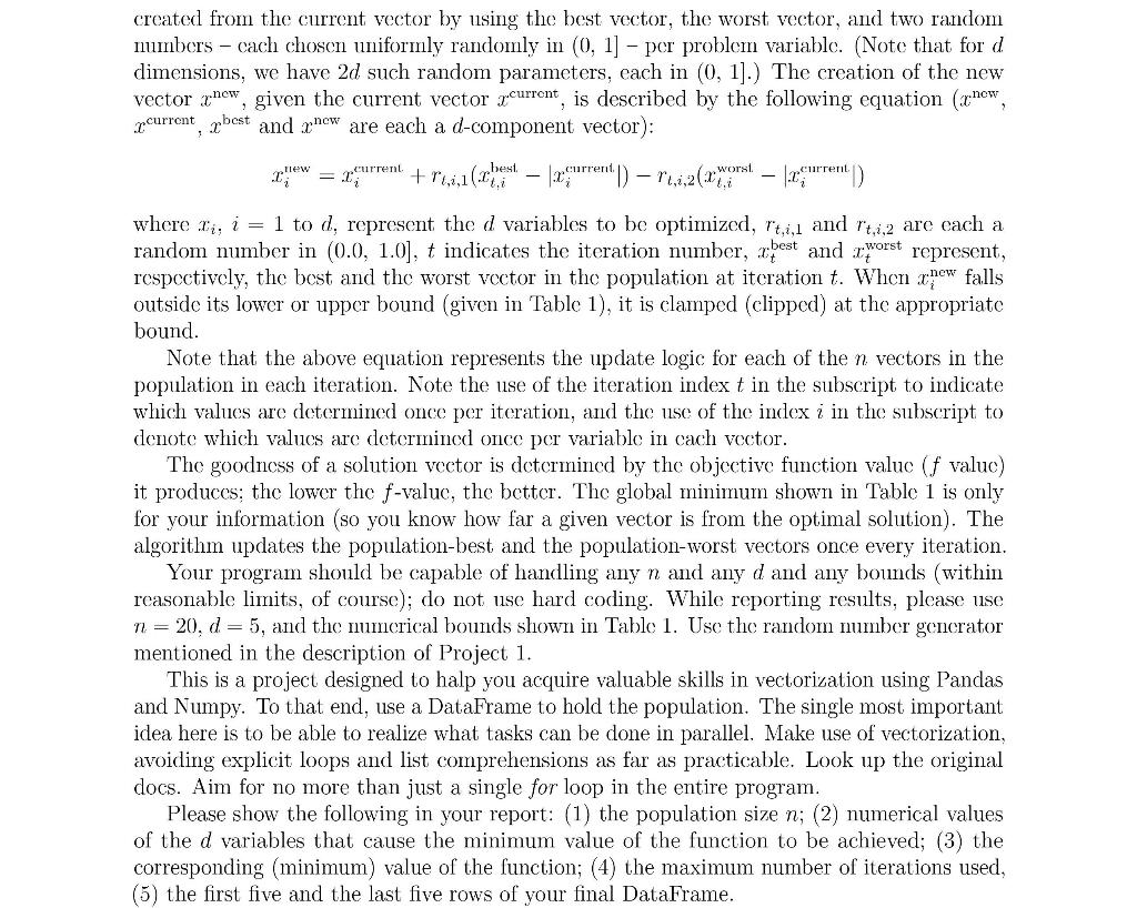 1 Introduction In this project you will use Pandas | Chegg.com