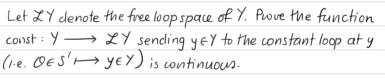 Solved Let Ly cenote the free loop space of Y. Prove the | Chegg.com