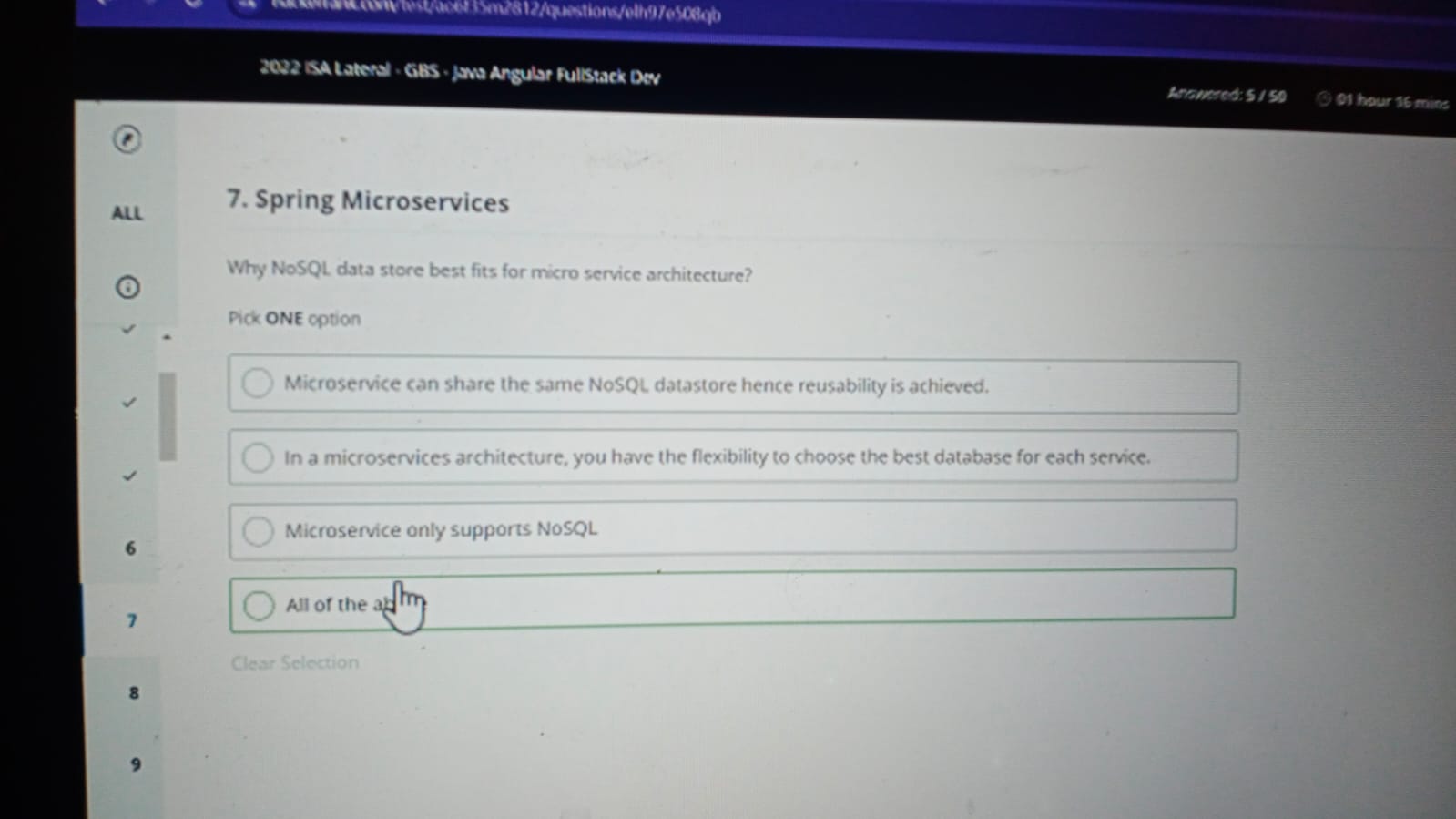 Solved Spring MicroservicesWhy NoSQL data store best fits | Chegg.com