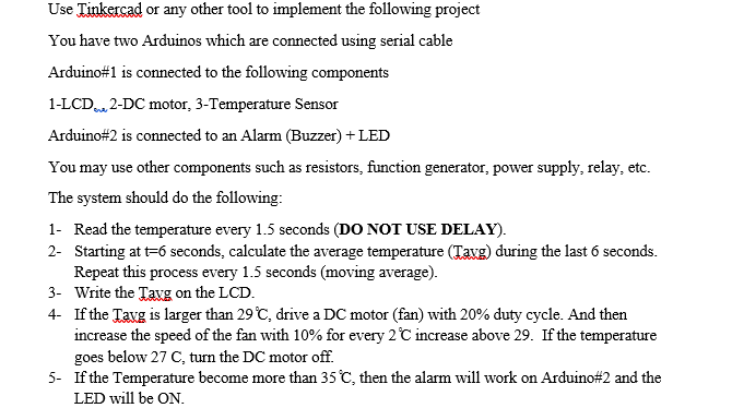 Use Tinkercad or any other tool to implement the | Chegg.com