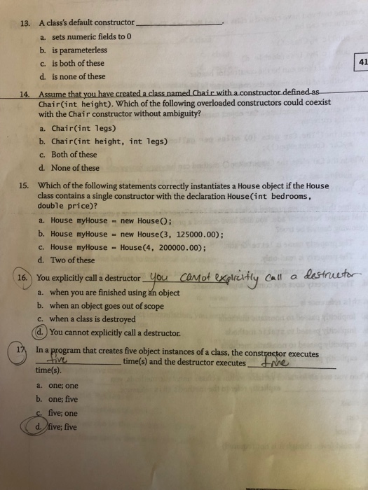 Solved Assume That You Have Created A Class Named Myclass 
