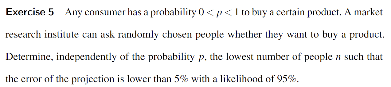 Solved Exercise 5 Any consumer has a probability 0 | Chegg.com
