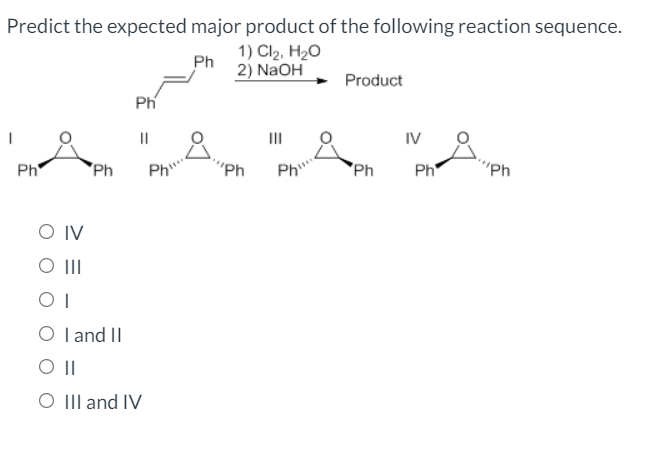 Solved Predict the expected major product of the following | Chegg.com