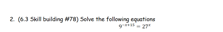 Solved (6.3 ﻿Skill building #78) ﻿Solve the following | Chegg.com
