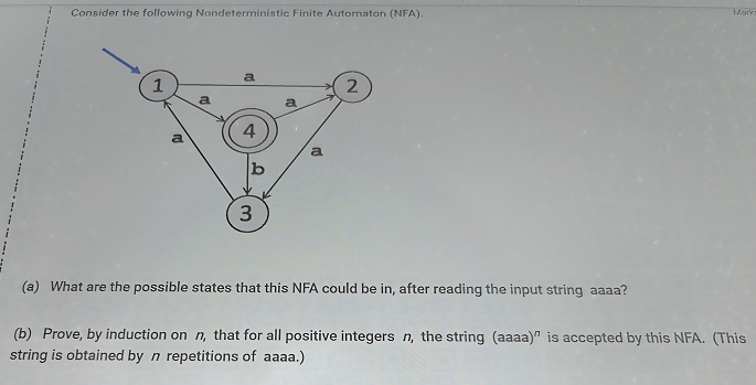 Solved Consider the following Nondeterministic Finite | Chegg.com